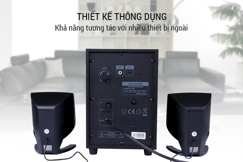 Loa Vi Tính Microlab M-108 2.1 (11W)