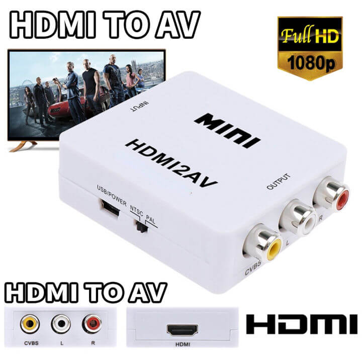 Bộ Chuyển Đổi HDMI Sang AV Full HD 1080 - HD Video Converter - HDMI2AV